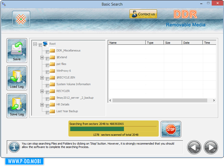 Removable media data recovery software screenshots USB digital media ...